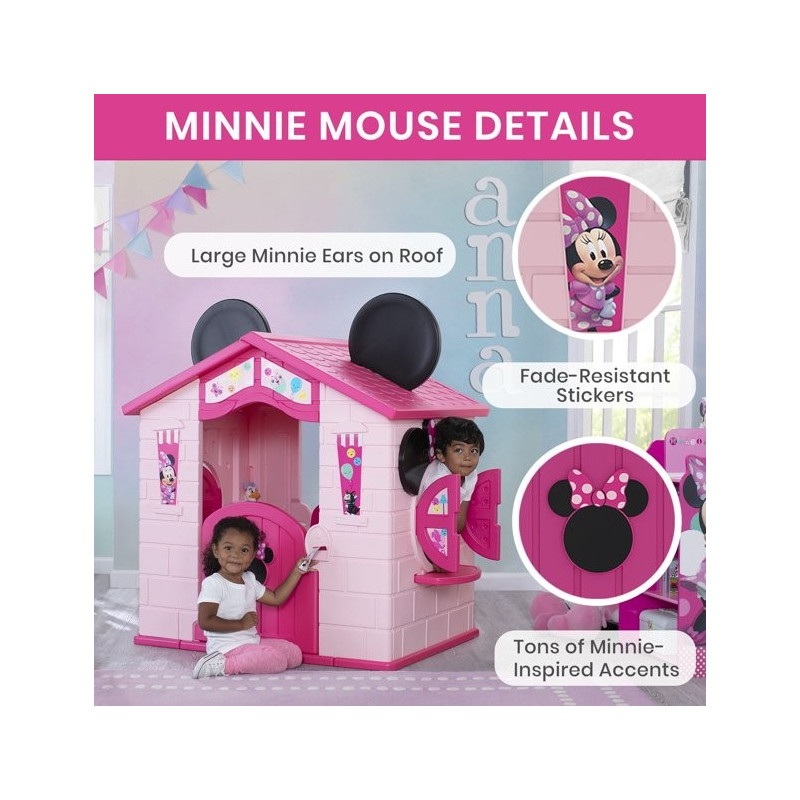 Disney Minnie Mouse Plastic Indoor/outdoor Playhouse