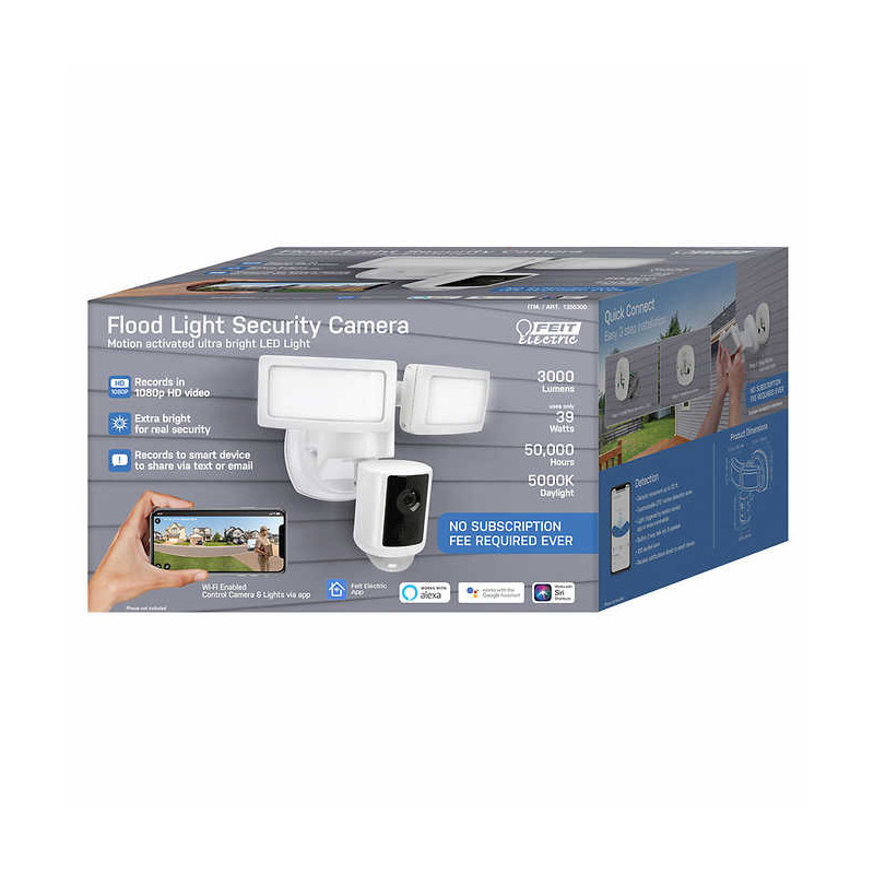 Feit Electric 1080p Led Hd Smart Flood Security Light