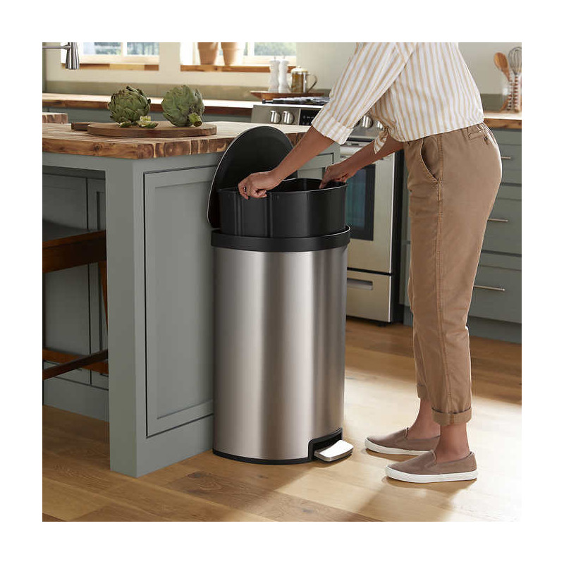 Kohler 45l Semi Round Step Trash Can