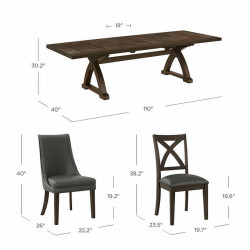 Abril 9 Pc Dining Set