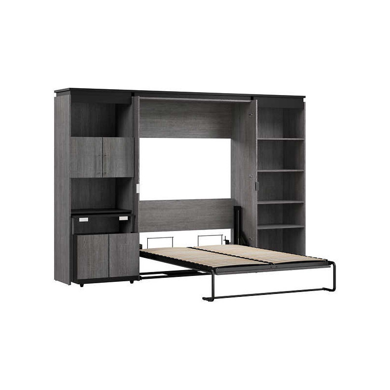 Bestar Orion 3-pc Double Wall Bed With Desk