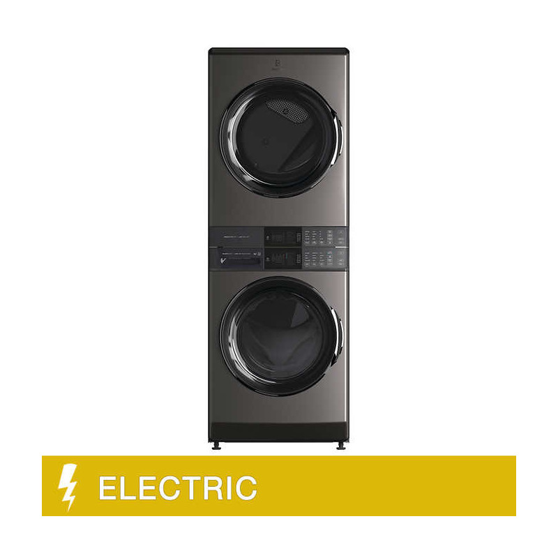 Electrolux Titanium Laundry Tower With 5.2 Cu Ft Washer, 8.0 Cu Ft ...